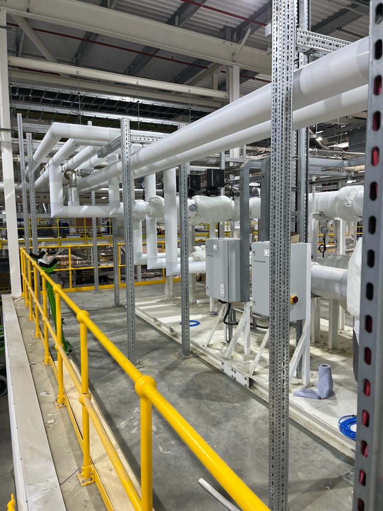 Pipework for process manufacturing of soft drink cans - Arcade